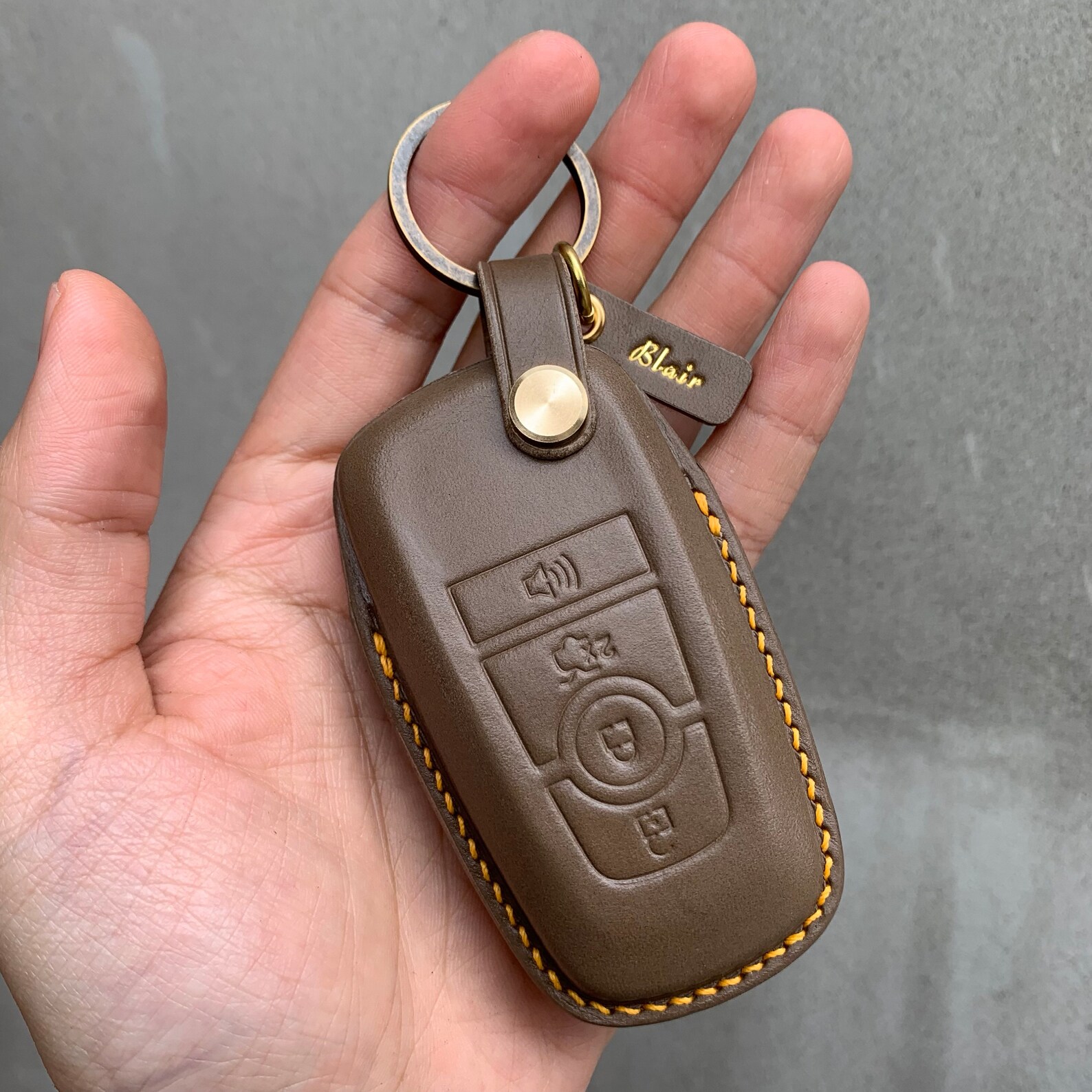 Ford Key Cover for Mustang Mach-e, Remote Holder, Leather Key Case, Key ...