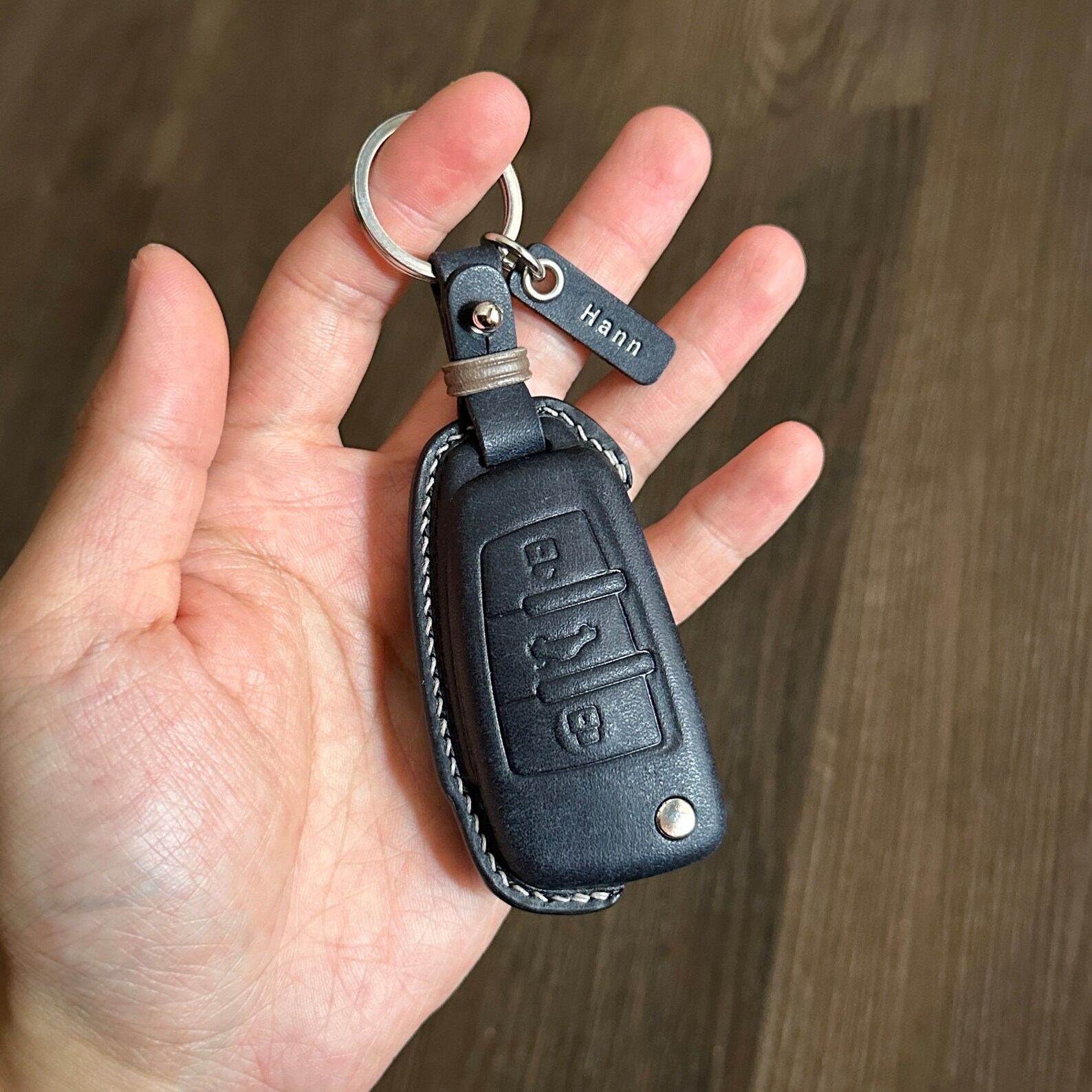 Audi Leather Key Case, A1 A3 A4 A5 A6 A7 A8 Q2 Q3 Q5 Q7 Q8 E-tron TT R8 ...