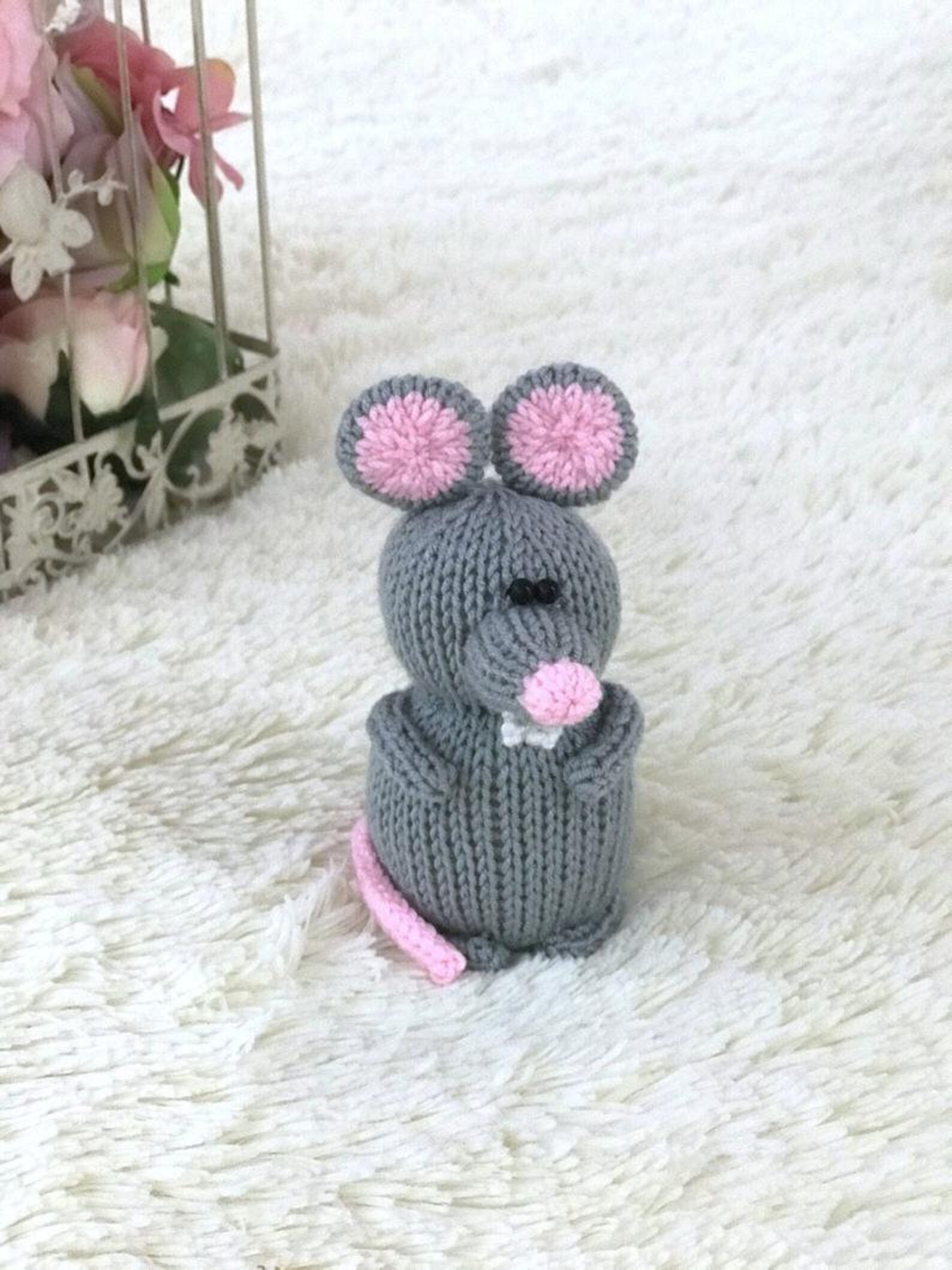 PDF File PATTERN Knitted Mouse, Knitting Rat Toy Mouse Pdf Tutorial Toy ...