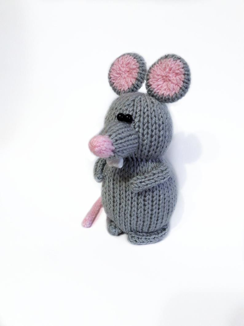 PDF File PATTERN Knitted Mouse, Knitting Rat Toy Mouse Pdf Tutorial Toy ...