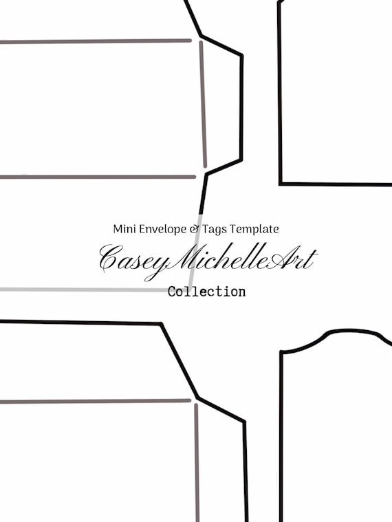 Mini Envelope Templates - Etsy