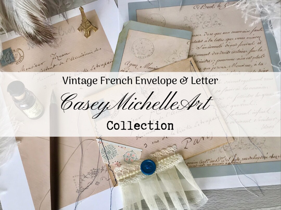 French Envelope and Letter Variety Pack for Scrapbooks, Journals and ...