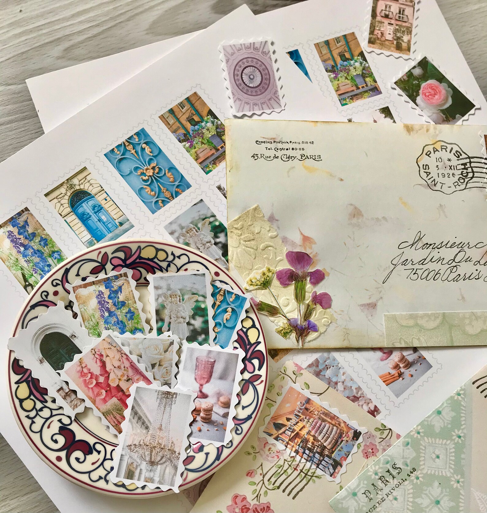 Faux Postage Stamps| Set of 16 | Printable Stamps | Photography Stamp ...