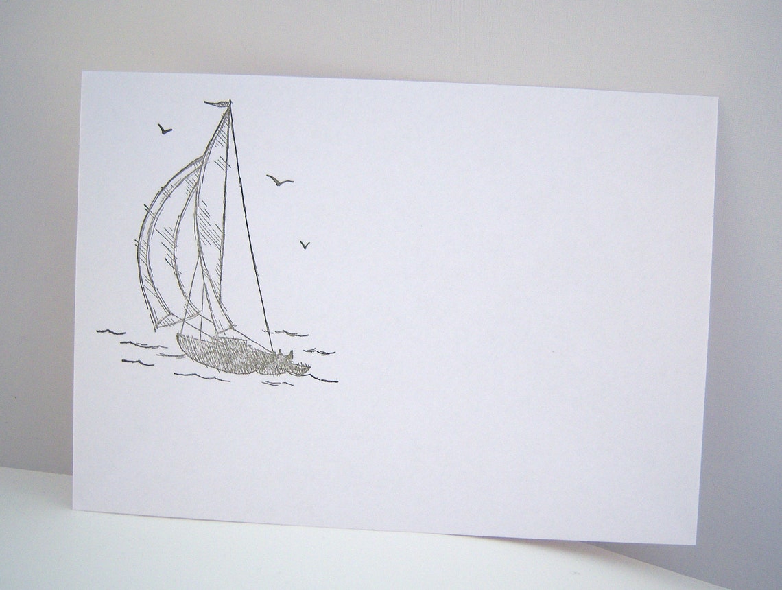 Grußkarte Ruhestand Schiff Punkte weiß Segelschiff - Etsy