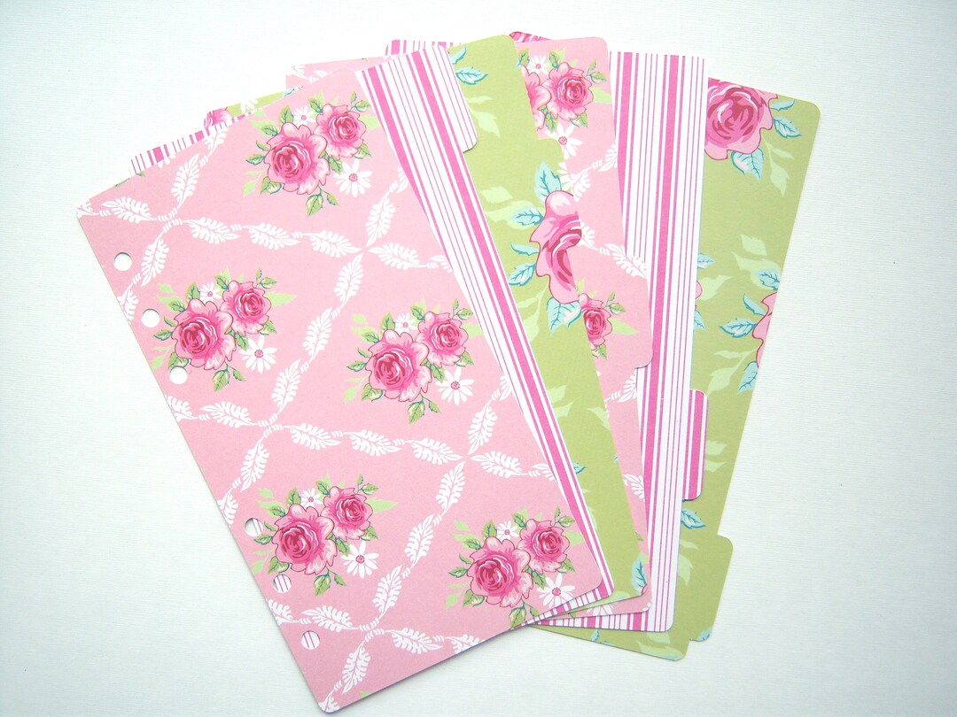 Separator Sheets Register Divider for Appointment Calendar Planner A6 ...