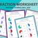15 Printable Fraction Worksheets Basic Fractions Fraction Math Activity ...