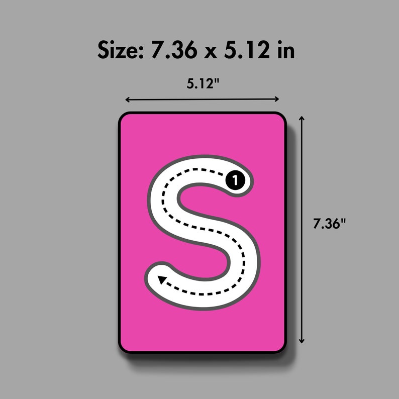 Alphabet Tracing Flashcards, Alphabet Uppercase Letters, Alphabet Cards ...