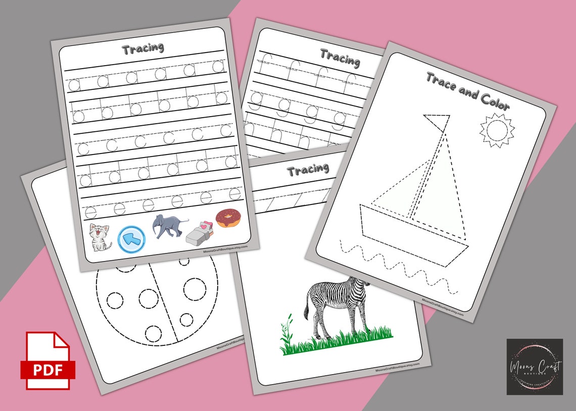 A to Z Alphabet Word Tracing Worksheets for Preschoolers and Elementary ...