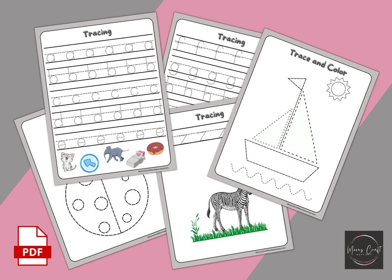 A to Z Alphabet Word Tracing Worksheets for Preschoolers and Elementary ...