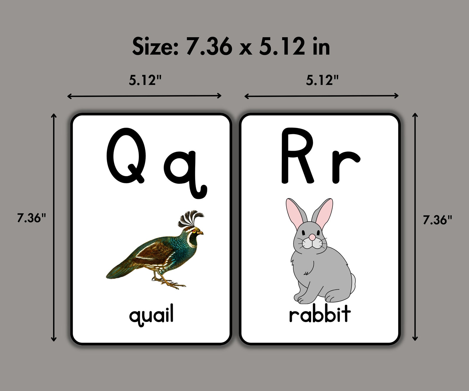 Alphabet Flashcards Printable Animal Picture Flashcards Printable ...