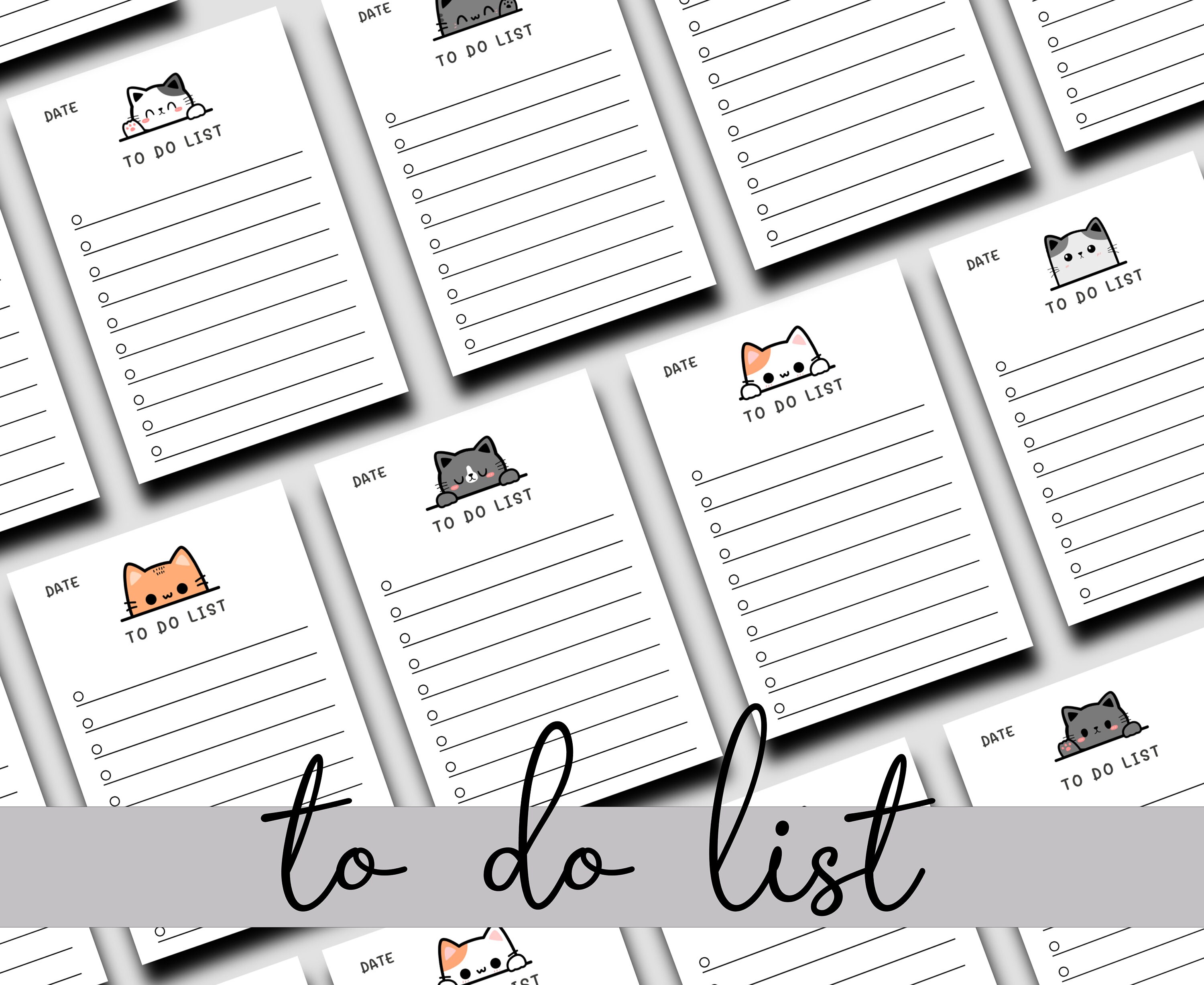 To Do List Notepads 7x10 Notepads Cute to Do List Memo Pad Cute Notepad ...