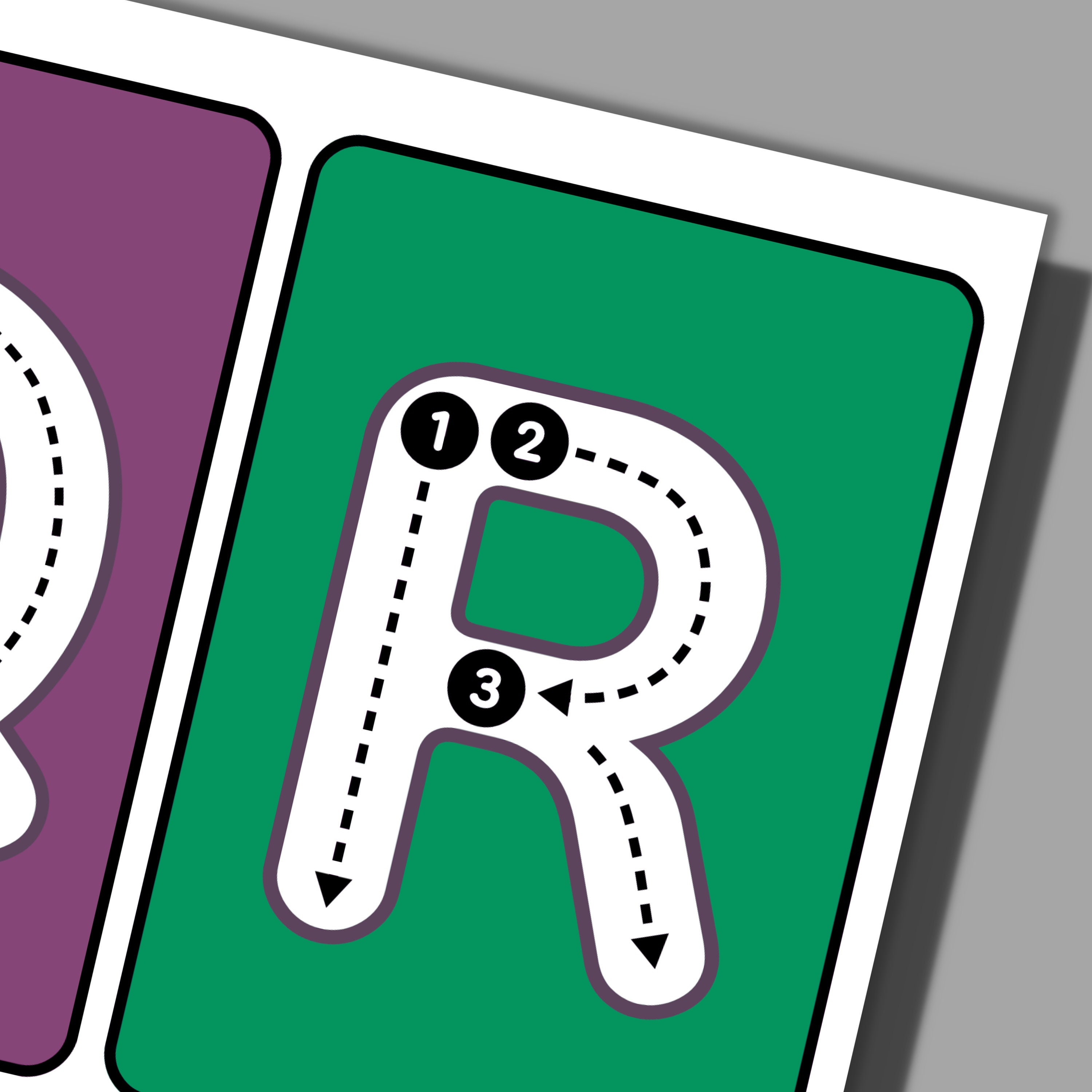 Alphabet Tracing Flashcards, Alphabet Uppercase Letters, Alphabet Cards ...