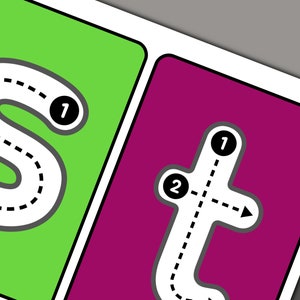 Alphabet Tracing Flashcards, Alphabet Uppercase Letters, Alphabet Cards ...