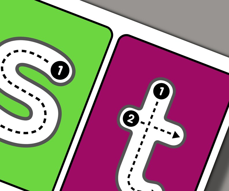 Alphabet Tracing Flashcards, Alphabet Uppercase Letters, Alphabet Cards ...