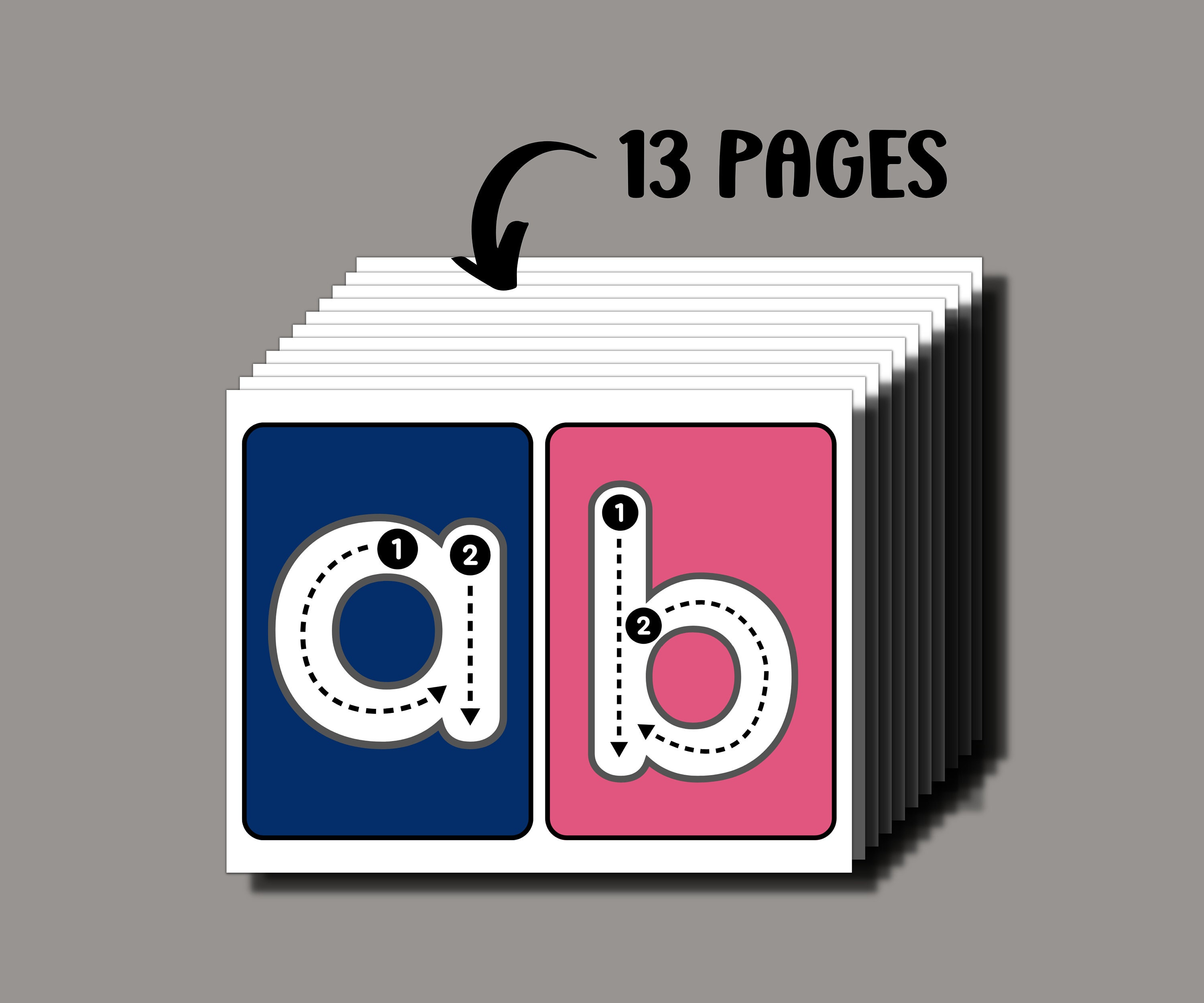 Alphabet Tracing Flashcards, Alphabet Uppercase Letters, Alphabet Cards ...