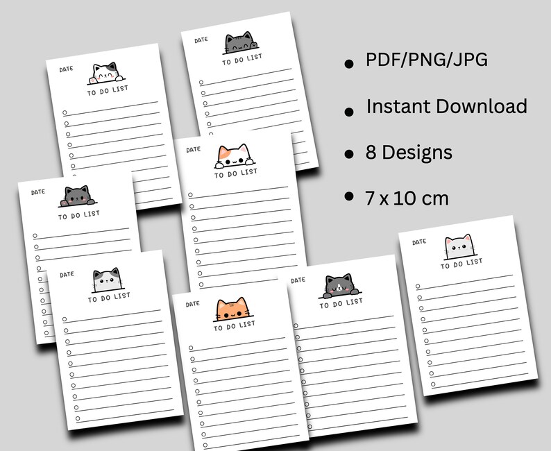 To Do List Notepads 7x10 Notepads Cute to Do List Memo Pad Cute Notepad ...