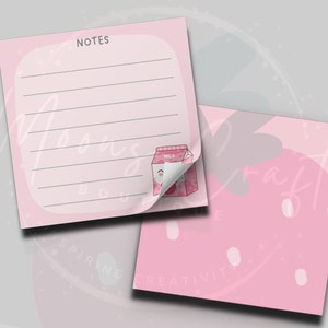 Notepads Printable Memo Pads Stationery Collection Cute Sticky Notepads ...