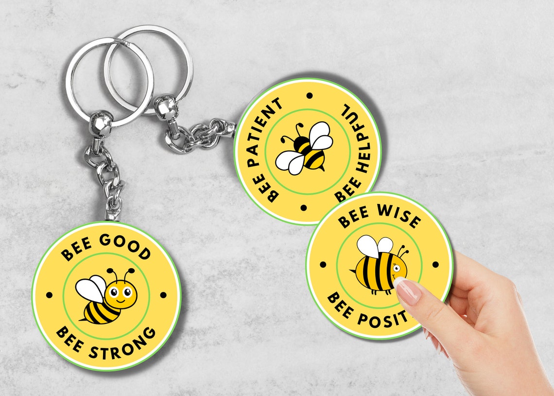 Printable Bee Stickers, Scrapbooking SVG, Motivational Stickers, Bee ...