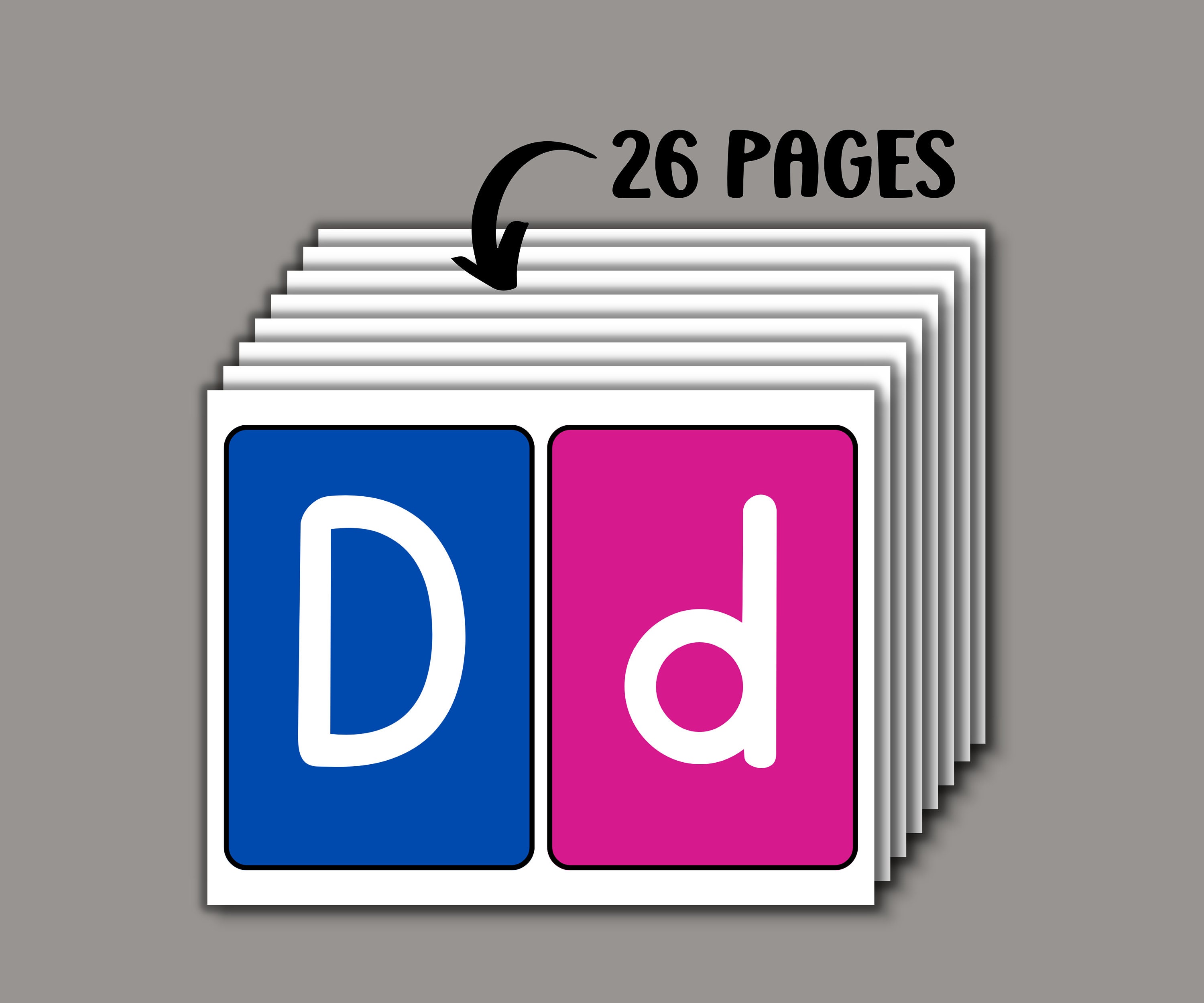 Alphabet Flashcards, Alphabet Uppercase and Lowercase Letters, Alphabet ...