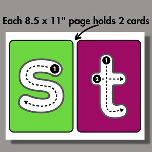 Alphabet Tracing Flashcards, Alphabet Uppercase Letters, Alphabet Cards ...