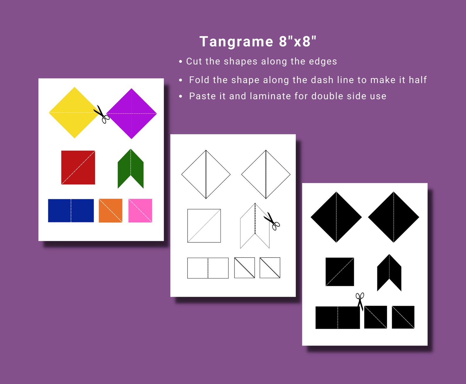 Printable Tangrams/puzzle Activity for Preschool, Kindergarten and ...