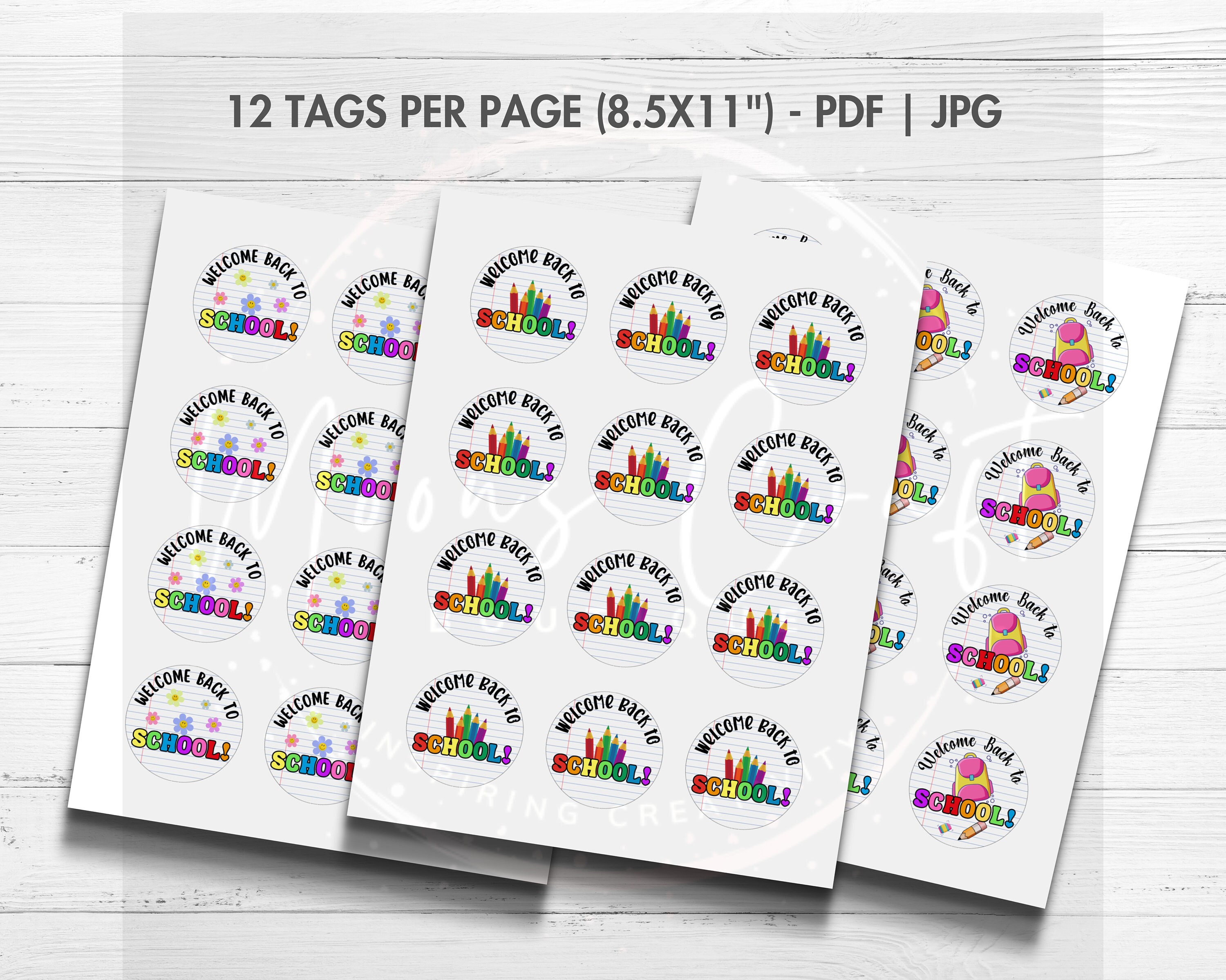 Welcome Back to School Gift Tags Teacher Appreciation Tags - Etsy