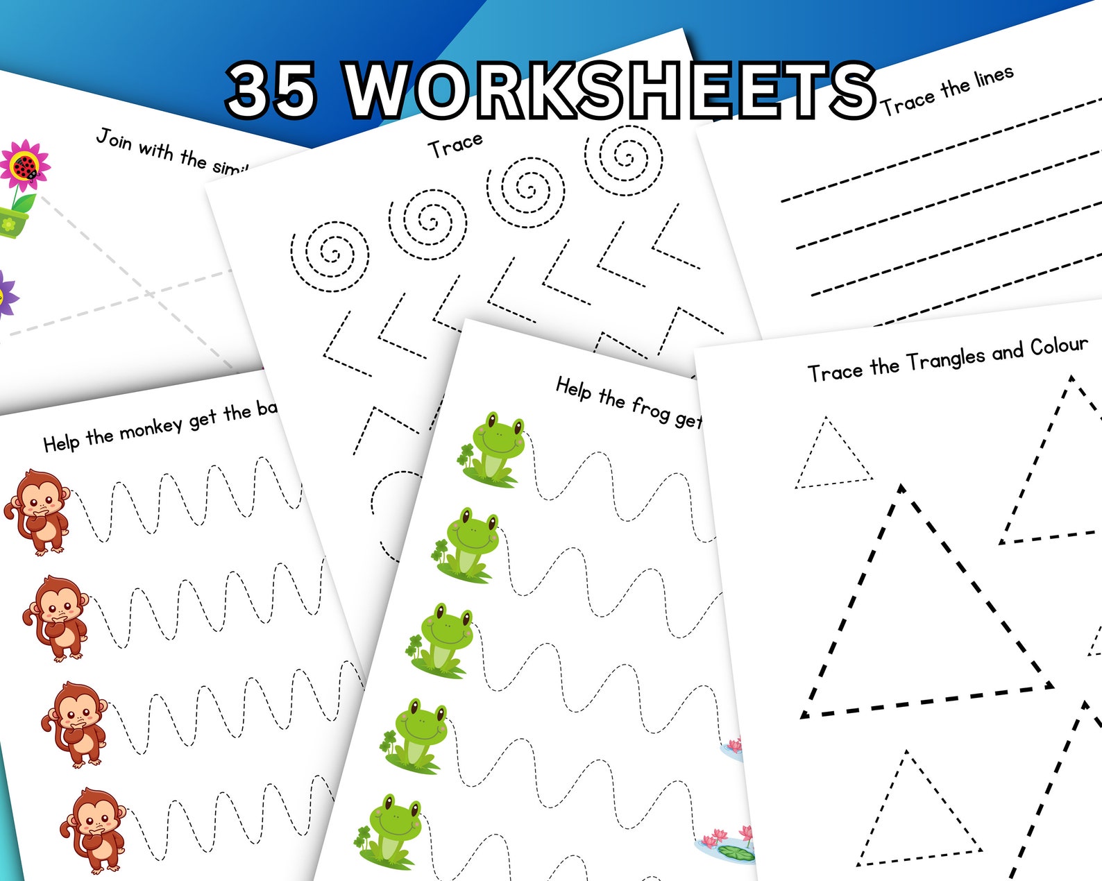 Prewriting Worksheets, Line Tracing Worksheets, Handwriting Practice ...
