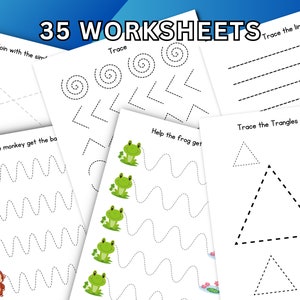Prewriting Worksheets, Line Tracing Worksheets, Handwriting Practice ...