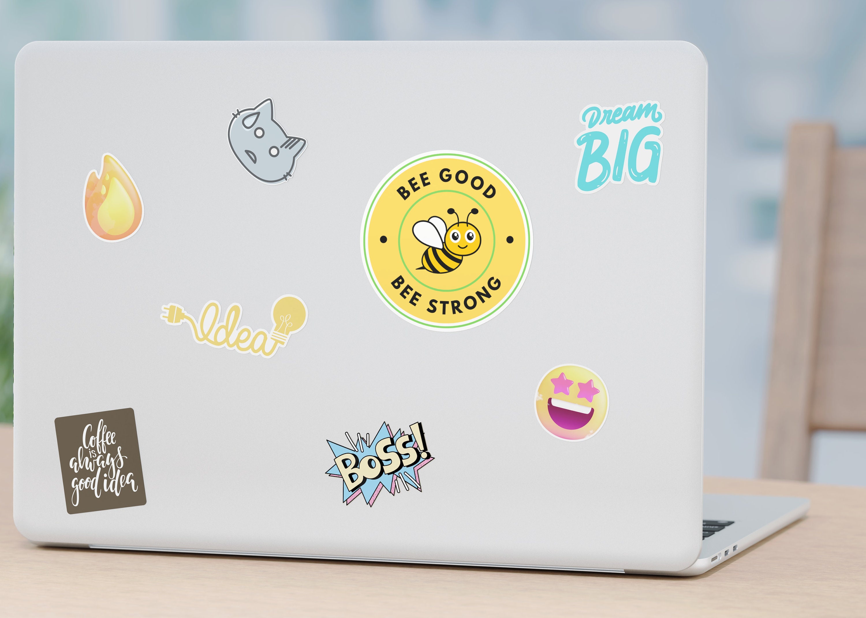 Printable Bee Stickers, Scrapbooking SVG, Motivational Stickers, Bee ...