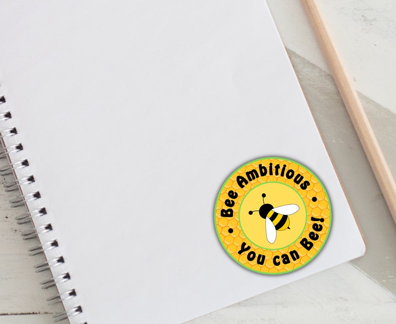 Printable Bee Stickers, Scrapbooking SVG, Motivational Stickers, Bee ...