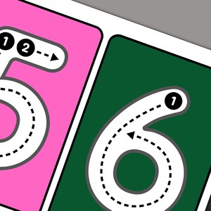 Numbers Tracing Flashcards, 0-9 Number Tracing, Number Flashcards, Home ...