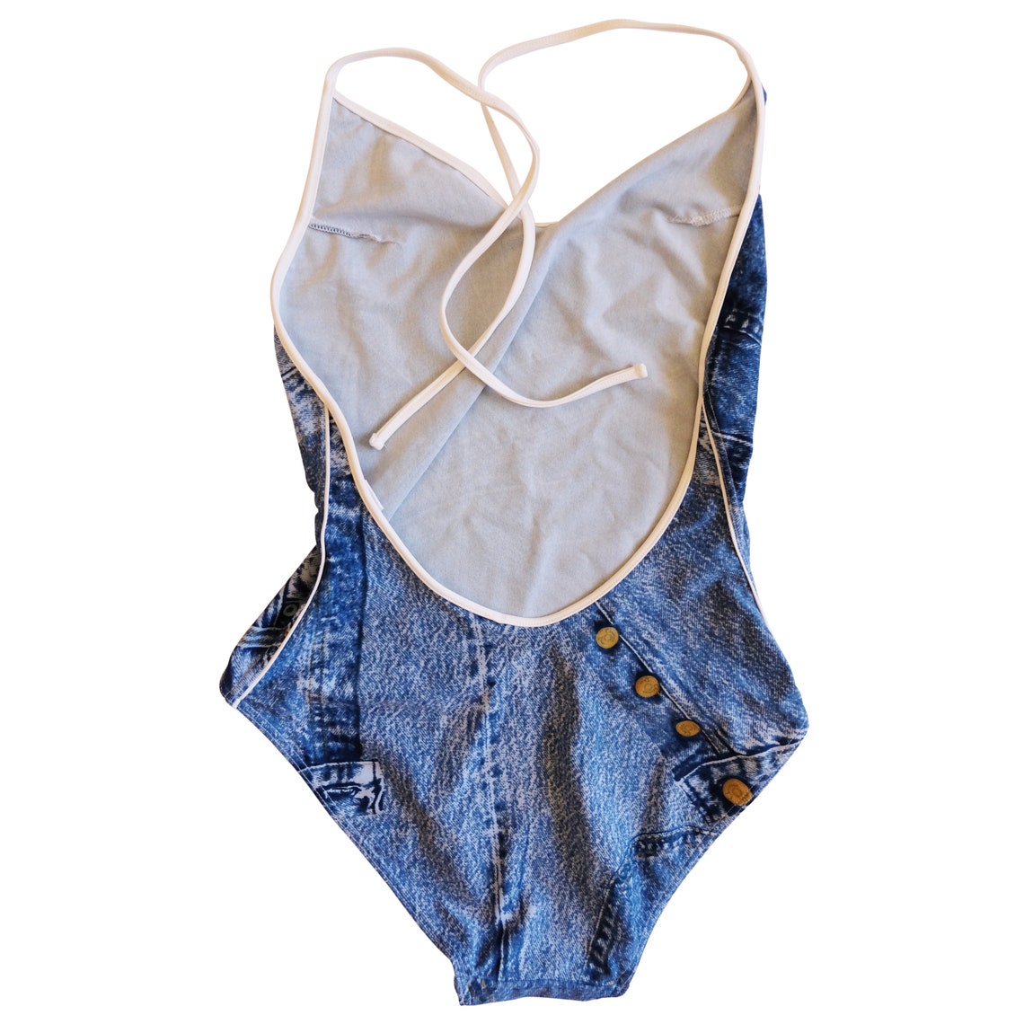 Christian Dior Denim Vintage One Piece Swimwear - Etsy