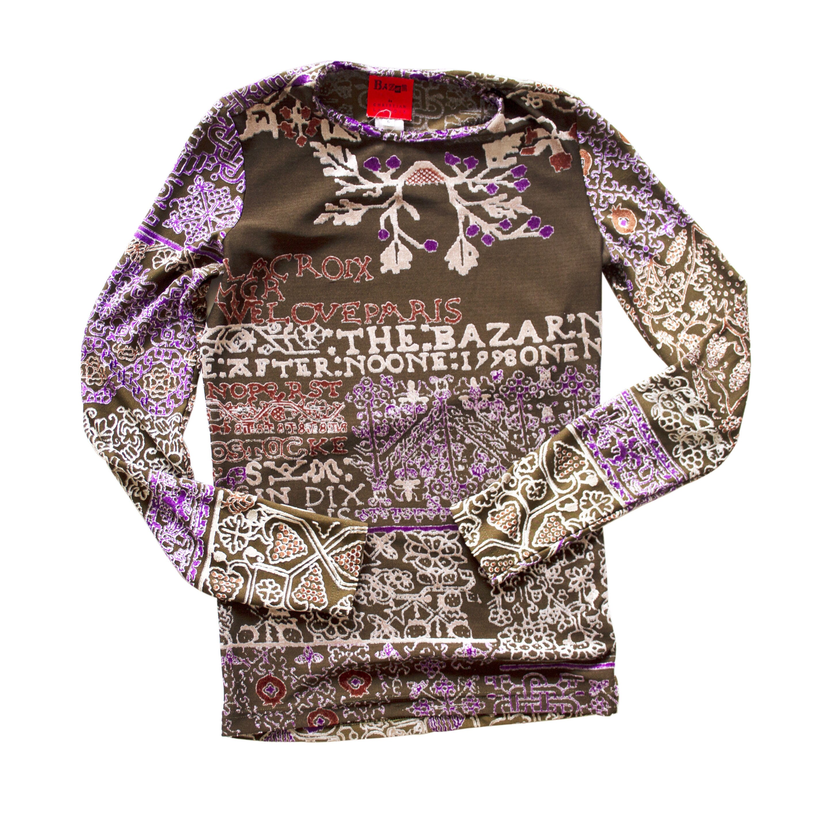 Christian Lacroix Bazar Top - Etsy UK