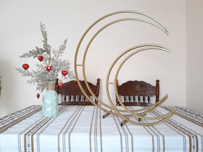 Little Metal Moon / Wedding Arch/ Diameter 2030 | Etsy