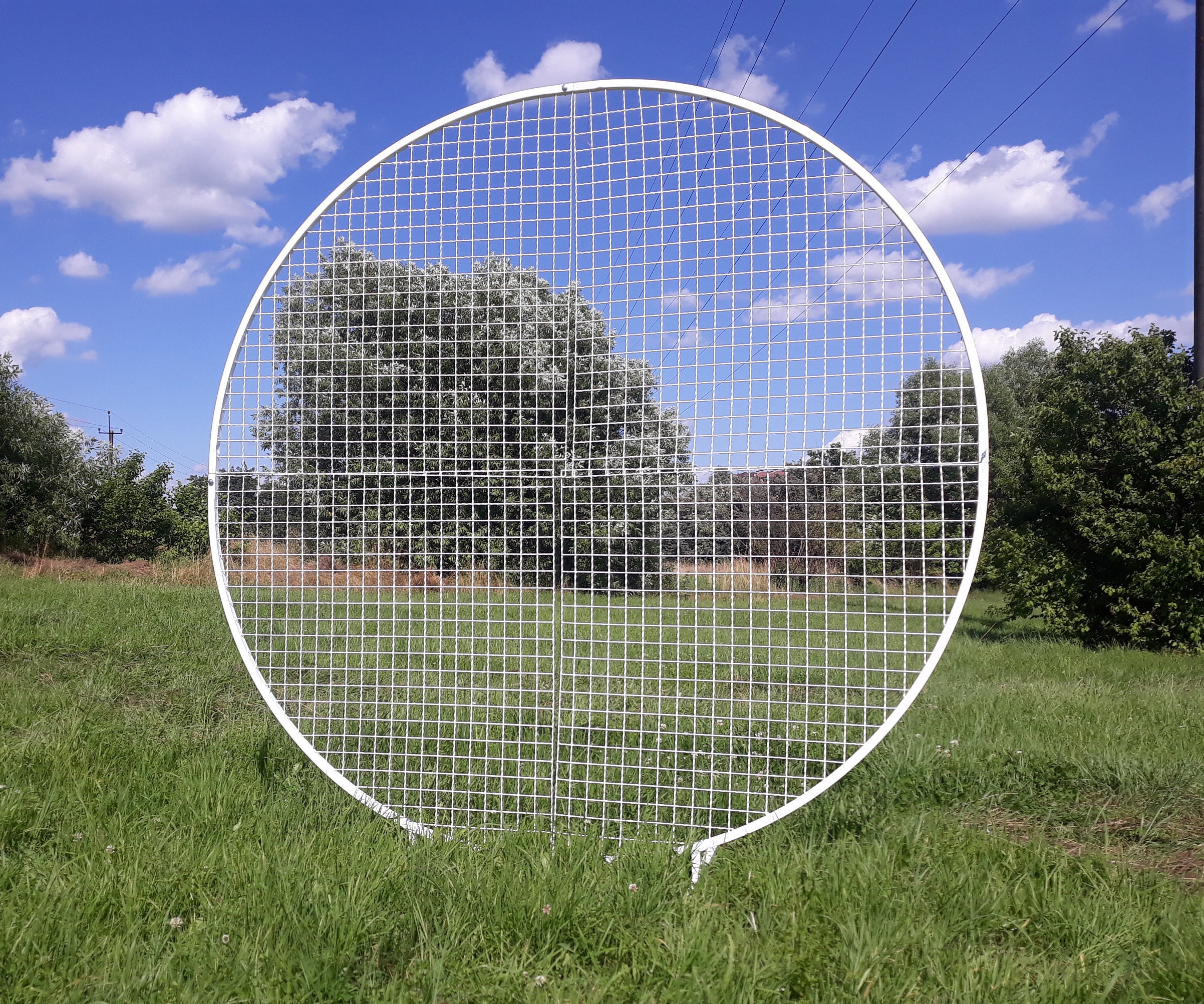 Round Mesh Metal Arch/wedding Arch Metal/ Floral Arch Ceremony | Etsy