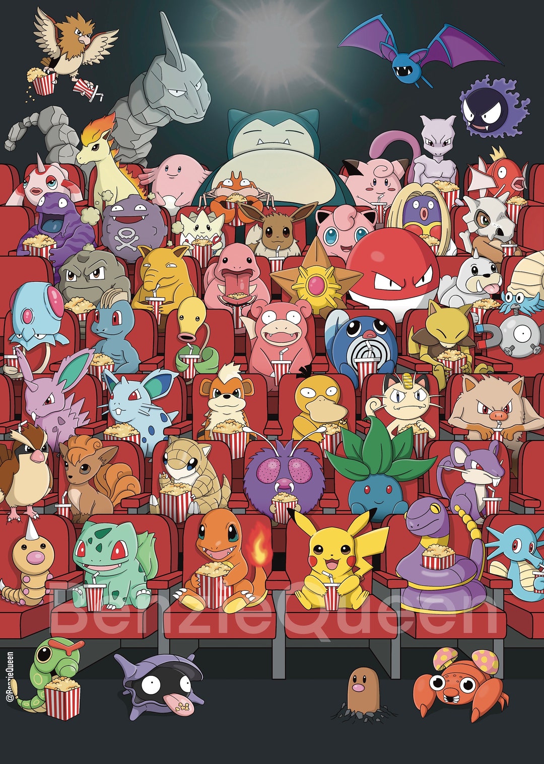 Pokémon -A3 Heavyweight Art Print - Etsy