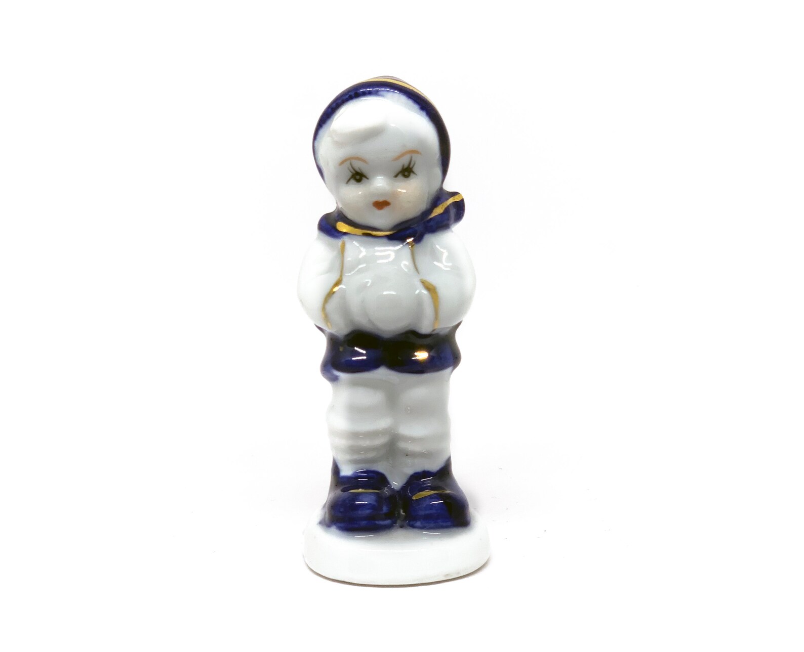 Little Boy Porcelain Figurine 1970s Christmas Miniature - Etsy