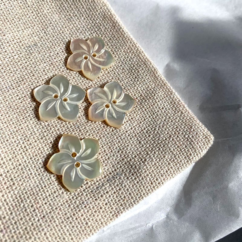 Carved Mother of Pearl Buttons - Etsy