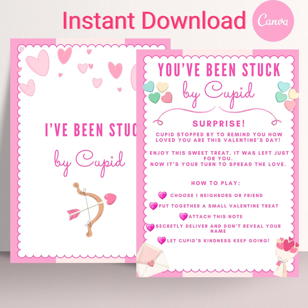 You’ve Been Cupid Valentine’s Day Treat Game (digital Download) - Etsy