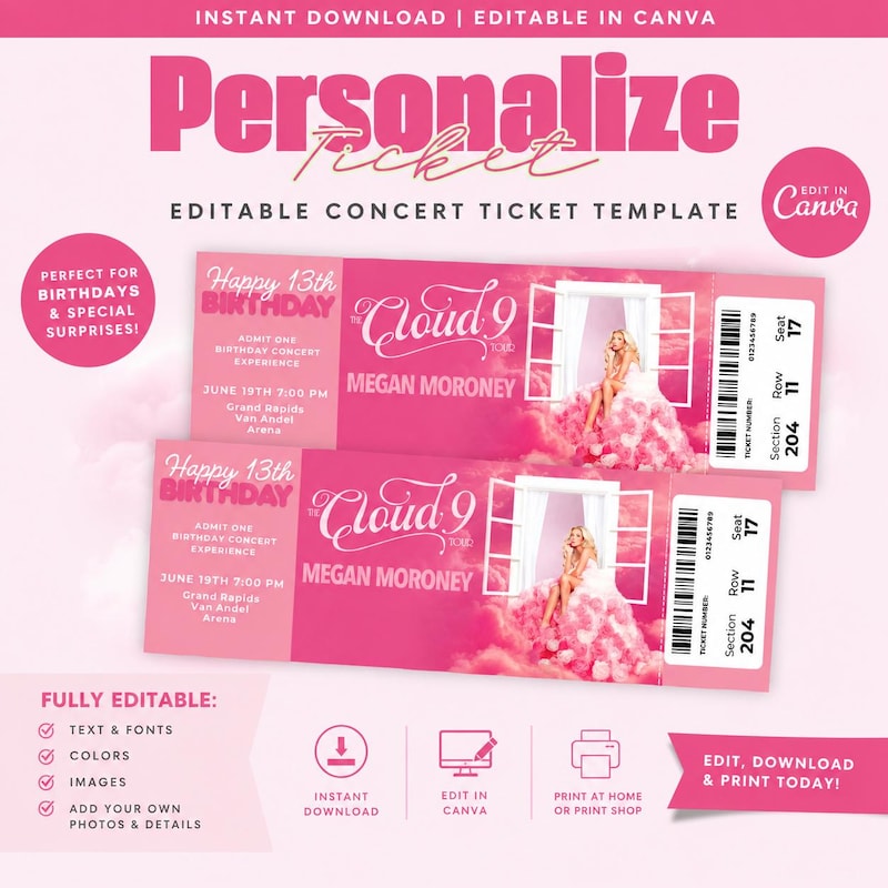 Concert Tickets Surprise - Etsy