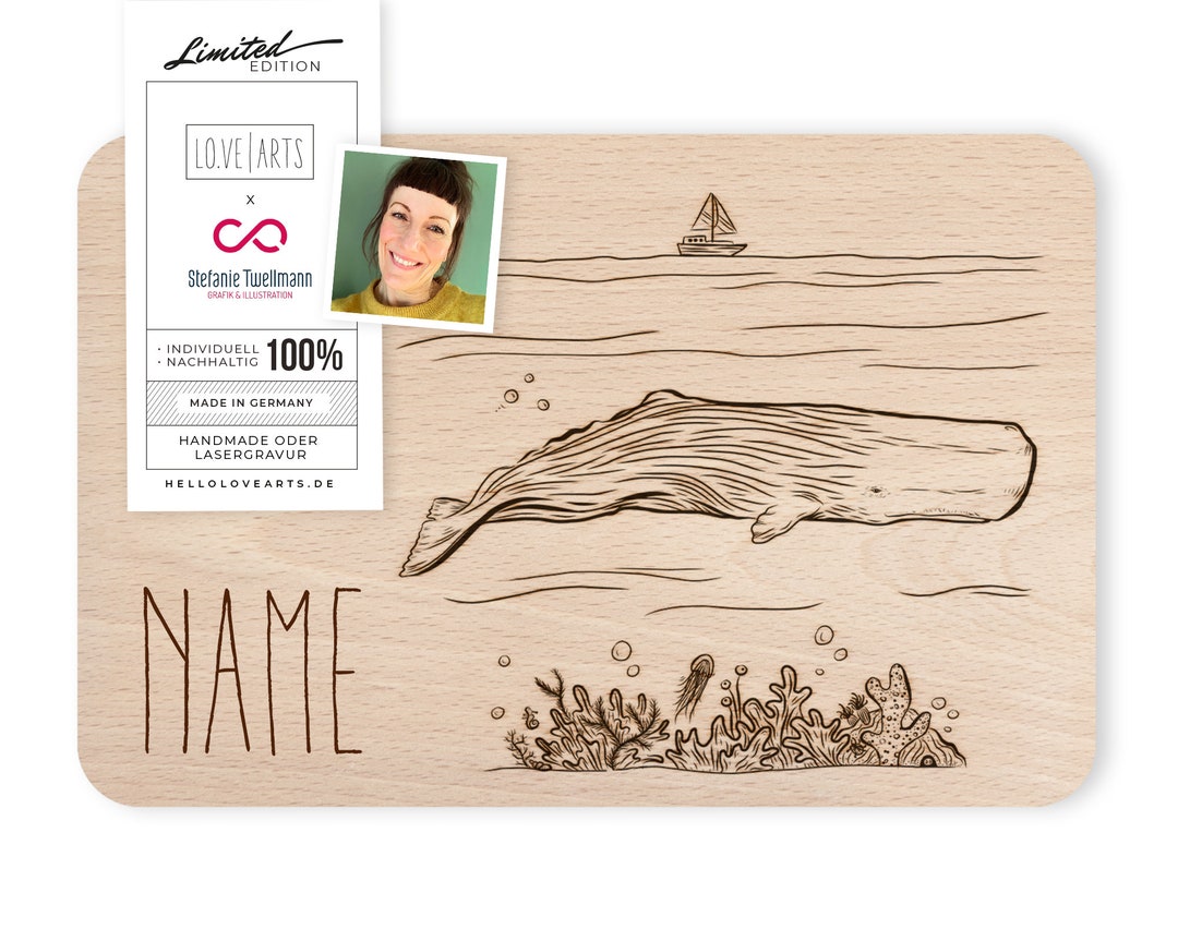 Wooden Board wal with Name by Stefanie Twellmann - Etsy