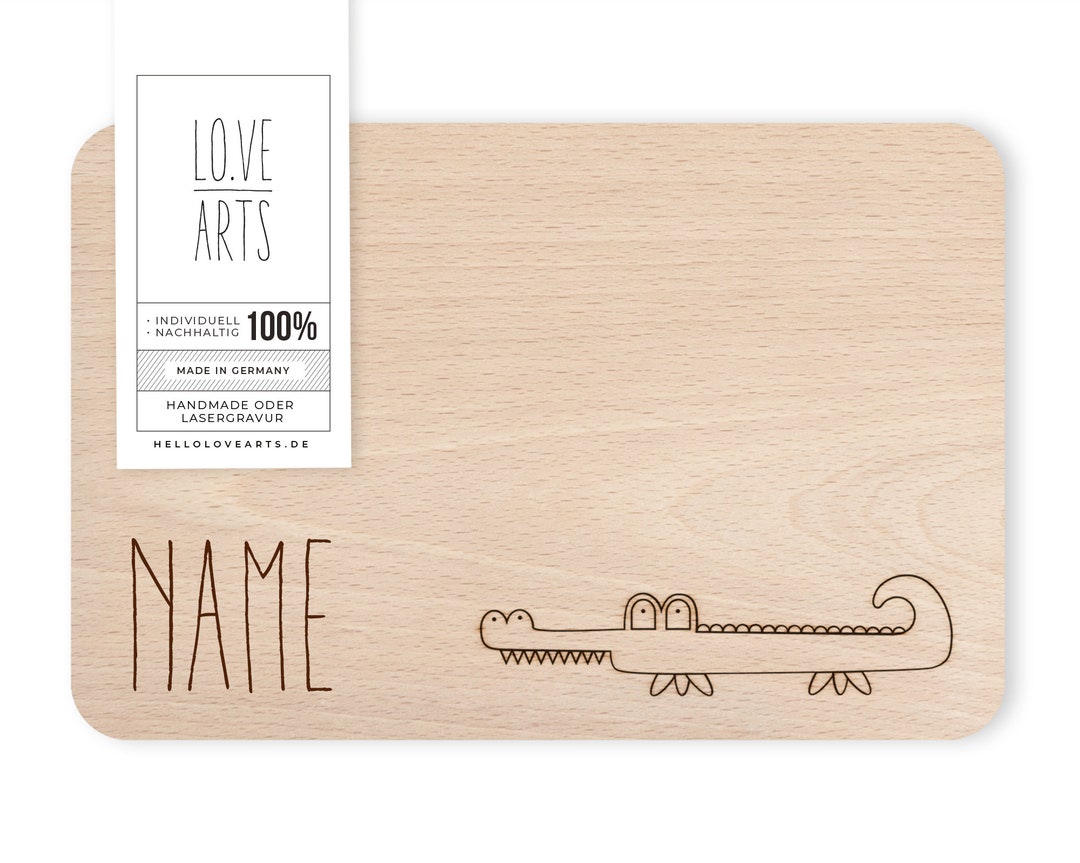 Wooden Board Crocodile by Name - Etsy