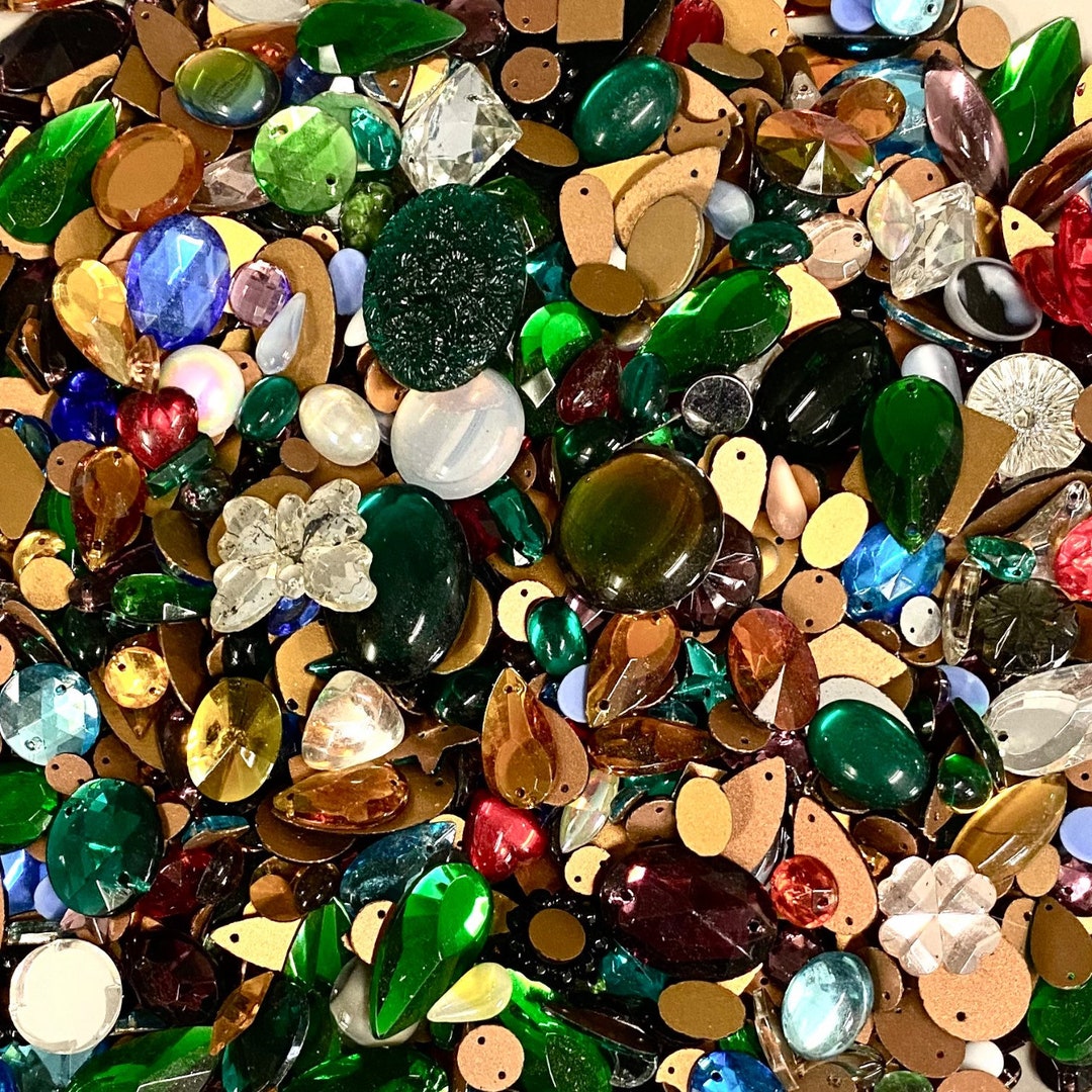 1 Kg Glass Gemstones/colorful Mixture/kiloware, for Jewelry Design ...