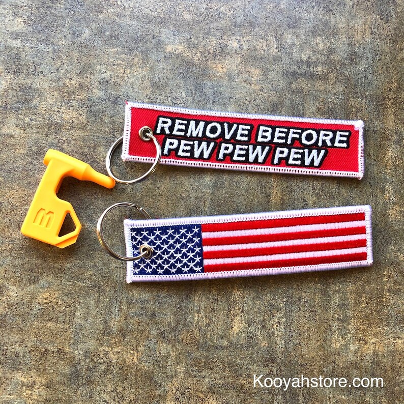Remove Before Firing Keychain: DIY Chamber Flag, USA Flag - Etsy