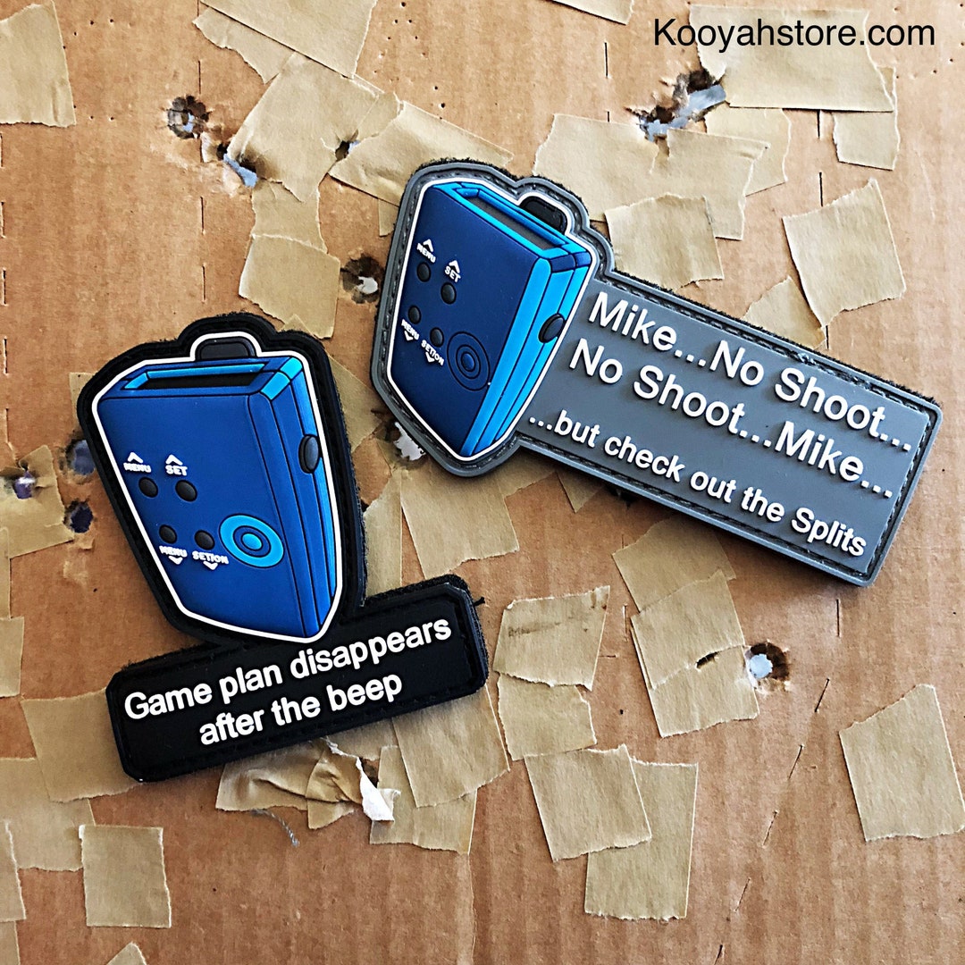 Timer "check Out My Splits" Morale Patch With Hook Backing. "game Plan ...