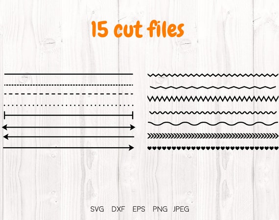 Basic lines SVG Dashed lines svg Wave line svg ZigZag line | Etsy