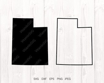 Utah Outline Svg | Etsy