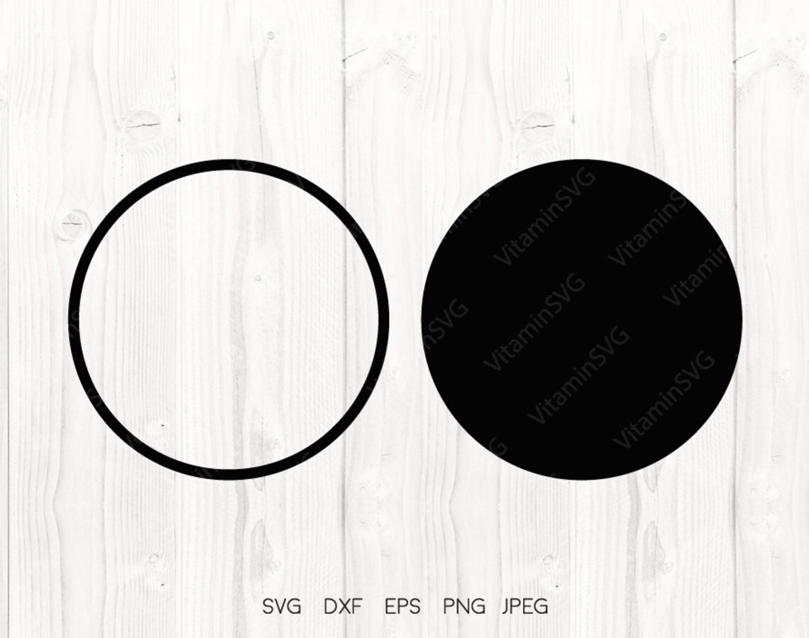 Circle shape svg 2 cut files Circle outline svg Circle png | Etsy