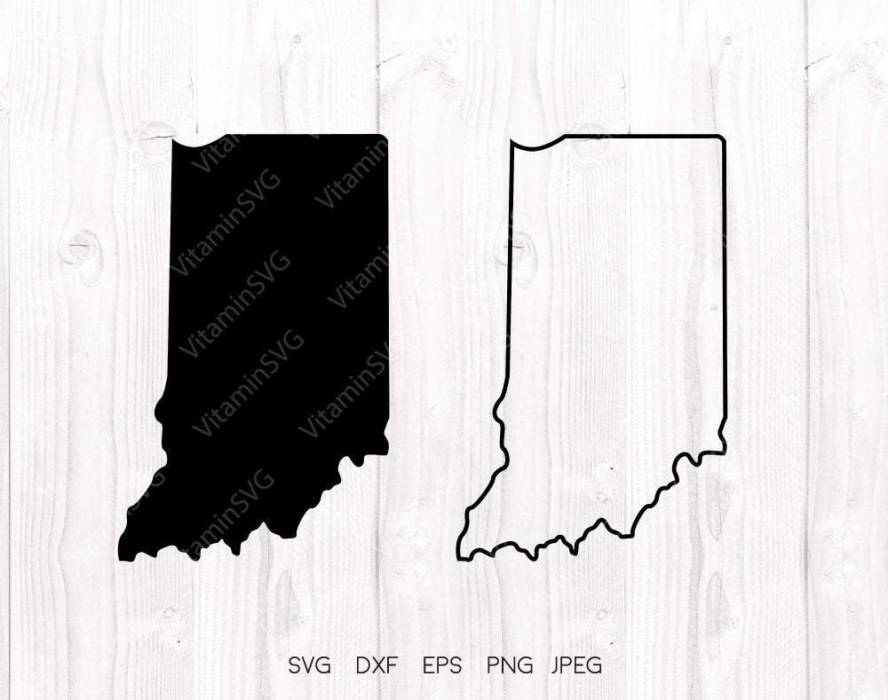 Clip Art Art & Collectibles DXF files Cut Files State shape dxf clip ...