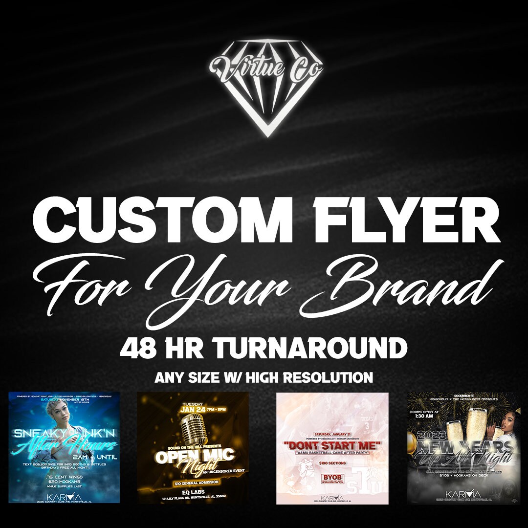 Custom Flyer for Your Brand - Etsy